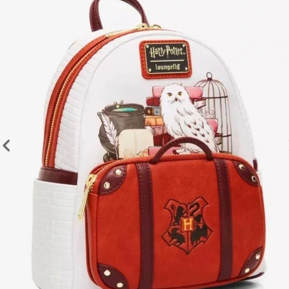 Loungefly | Bags | Loungefly Harry Potter Hedwig Suitcase Mini Backpack ...